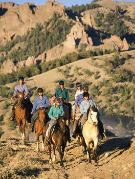 The Riding Program during a horseback riding vacation in Wyoming ...
